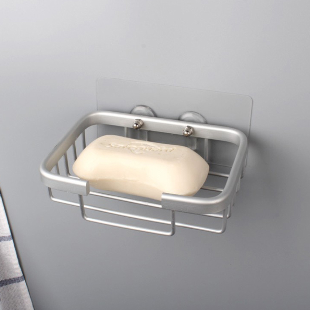 UPOUART Free Punching Aluminum Soap Holder Wall Mounted Soap Organizer ...