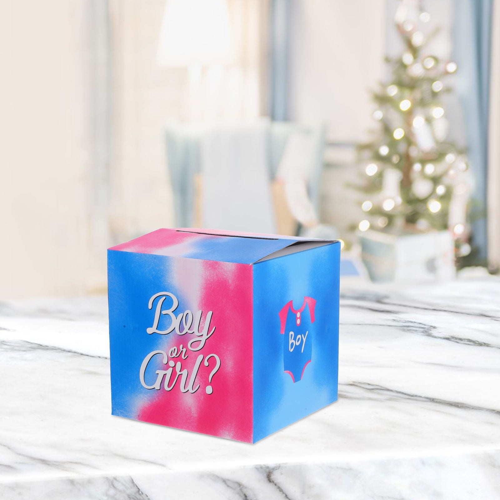 UPOUART Gender Reveal Party Decoration Set 61 Pcs with Voting Box for ...