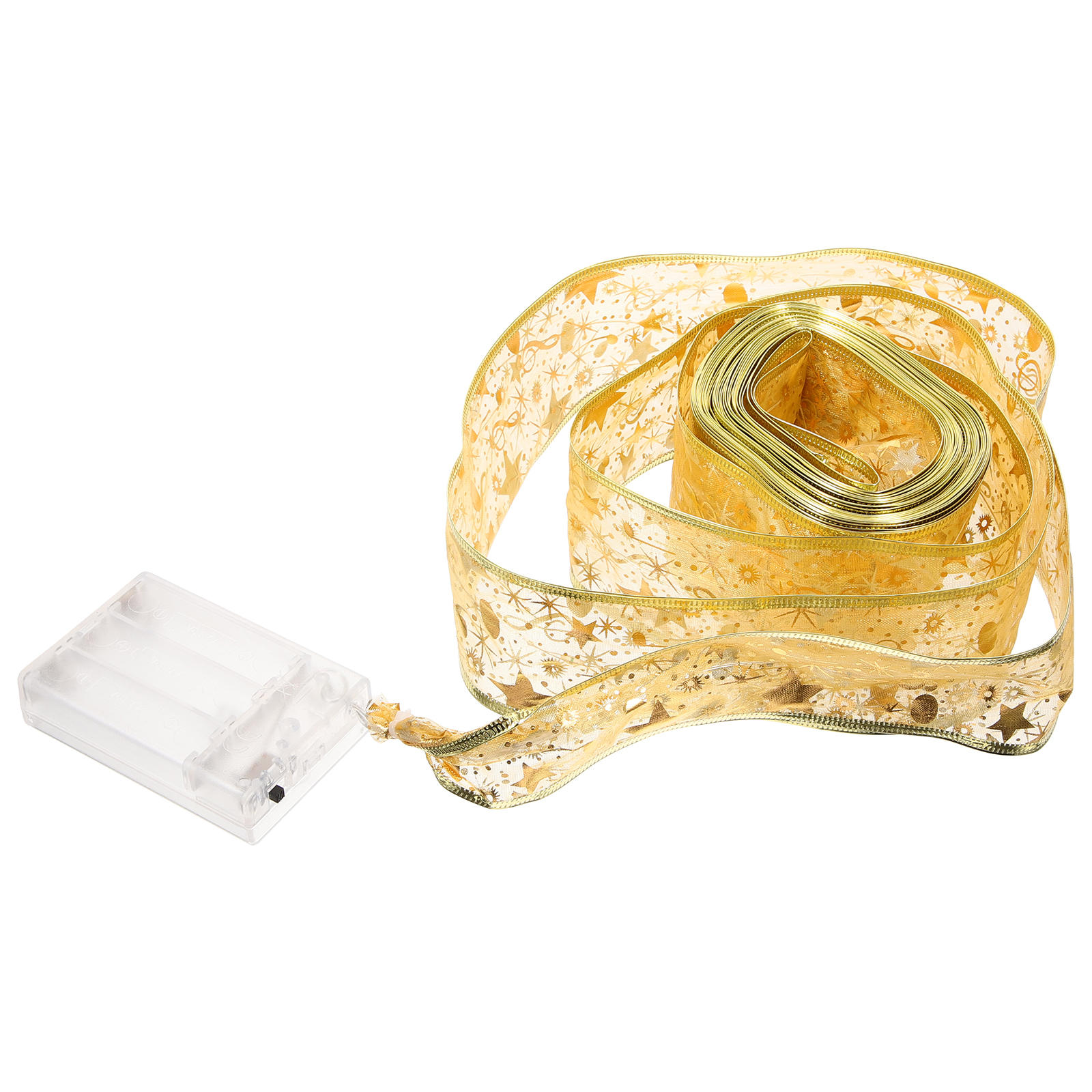 UPOUART Golden LED Ribbon Light for Christmas Party Decoration and ...