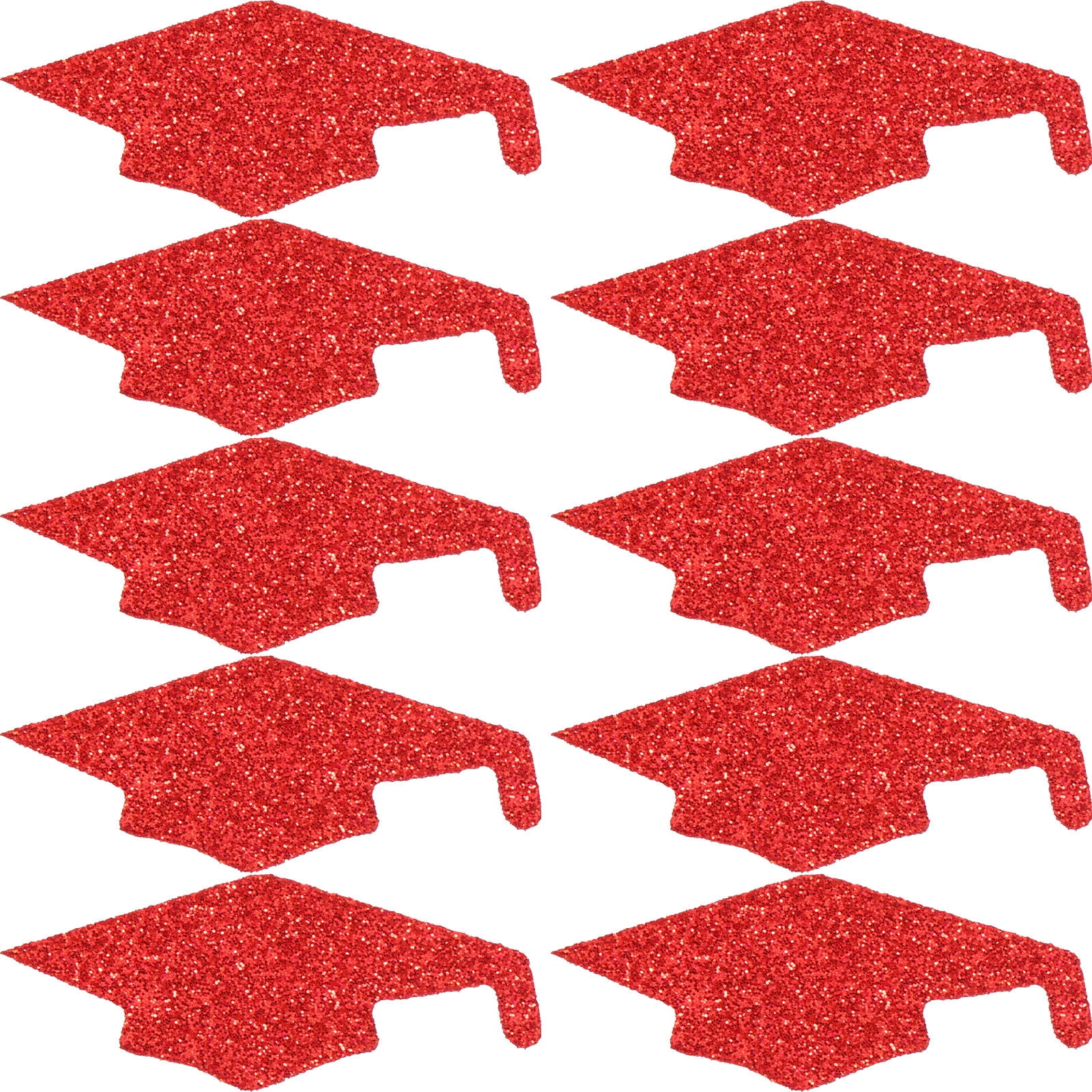 UPOUART Graduation Caps Confetti Red 5.8X2.5Cm for Graduation Ceremony ...