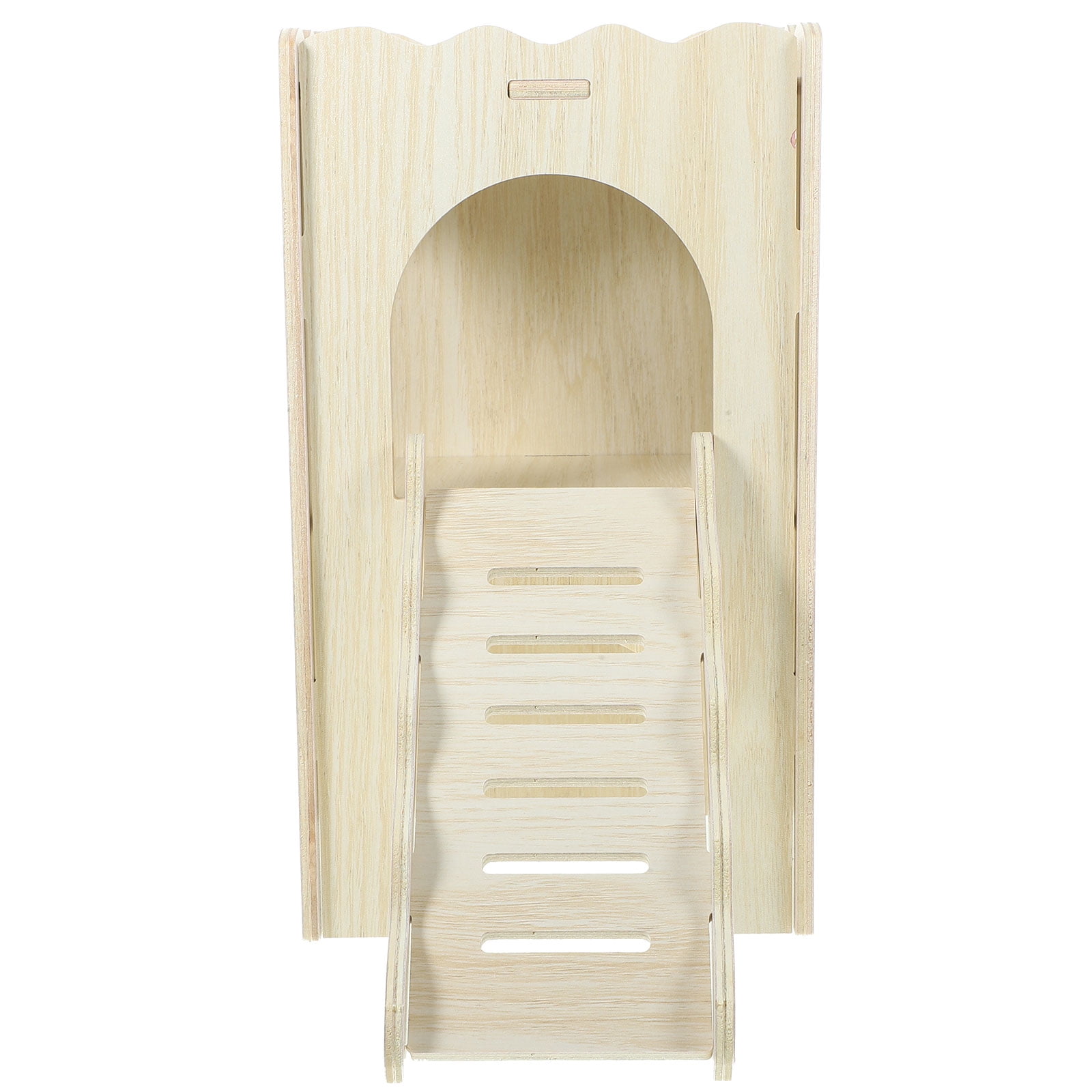 UPOUART Hamster Cage Hideout House in Beige Wooden Hut Suitable for ...
