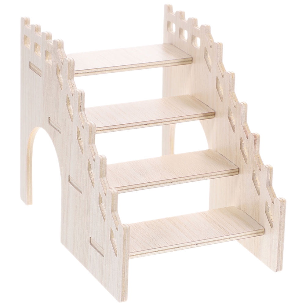 UPOUART Hamster Steps Wooden Beige Indoor Pet Environment 1 Set ...