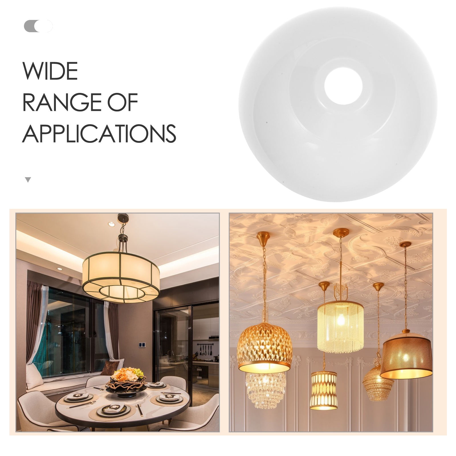 UPOUART Hanging Lamp Shade Lamp Shade White PP Material 1Set for Living ...