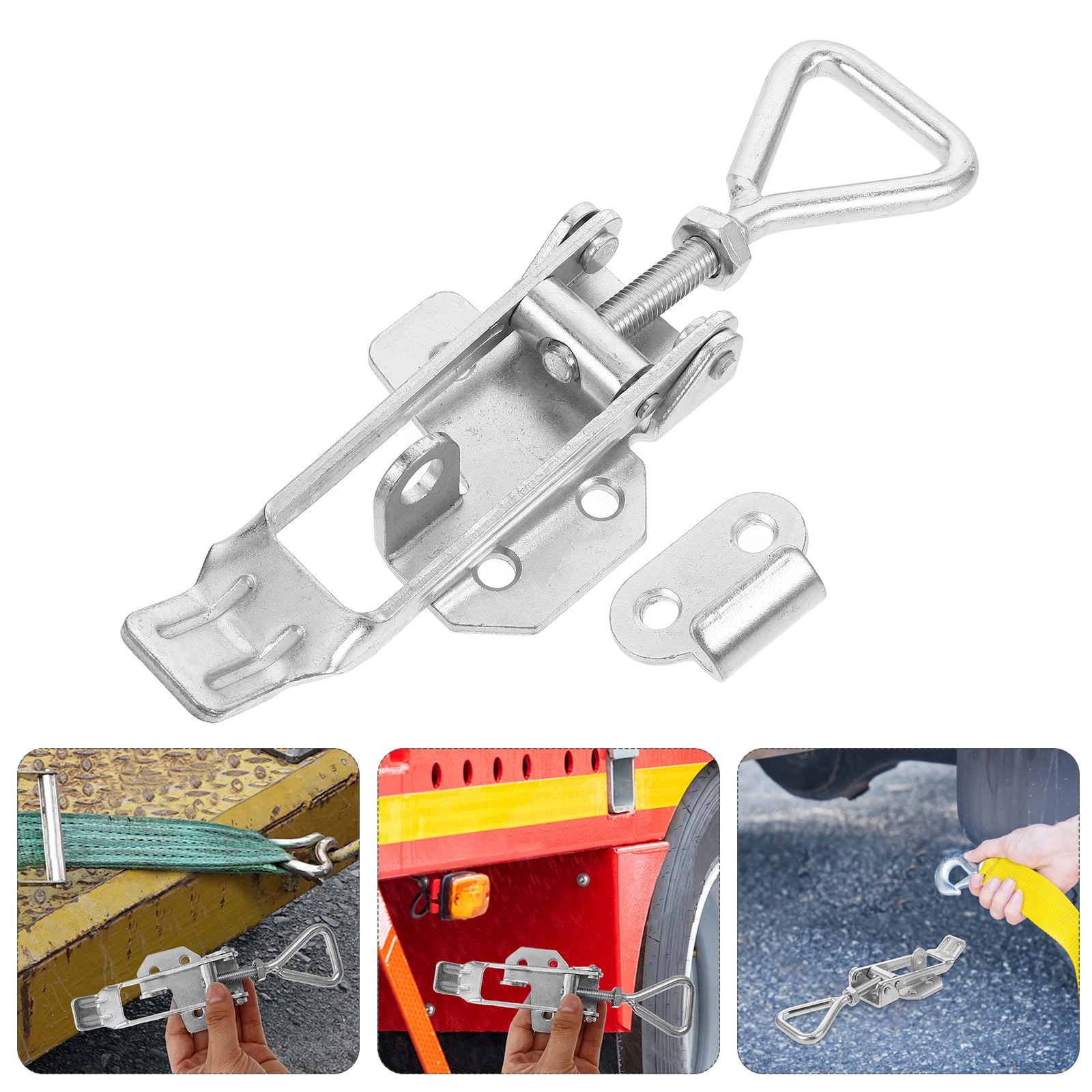 UPOUART Heavy Duty Cargo Trailer Door Latch Steel Assembly with Easy ...