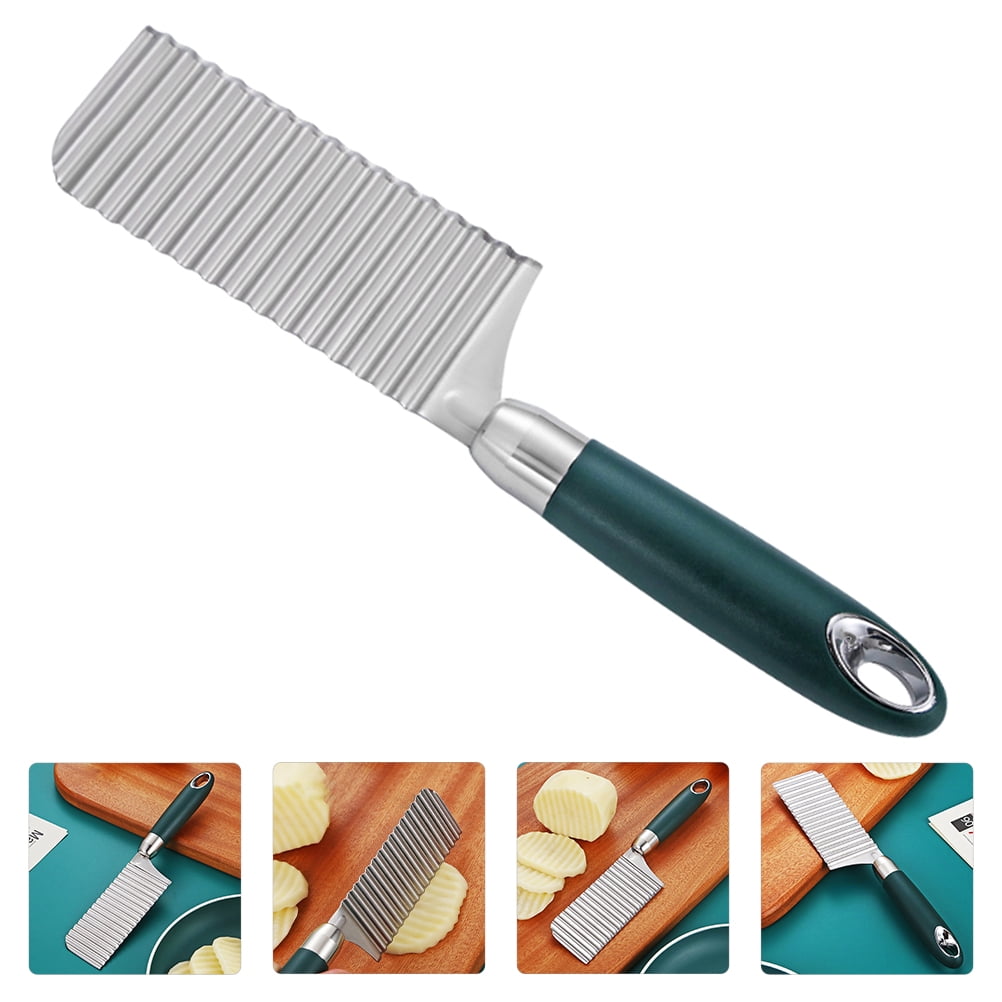 UPOUART Heavy Duty Vegetable Chopper Wave Shape Stainless Steel Meal ...