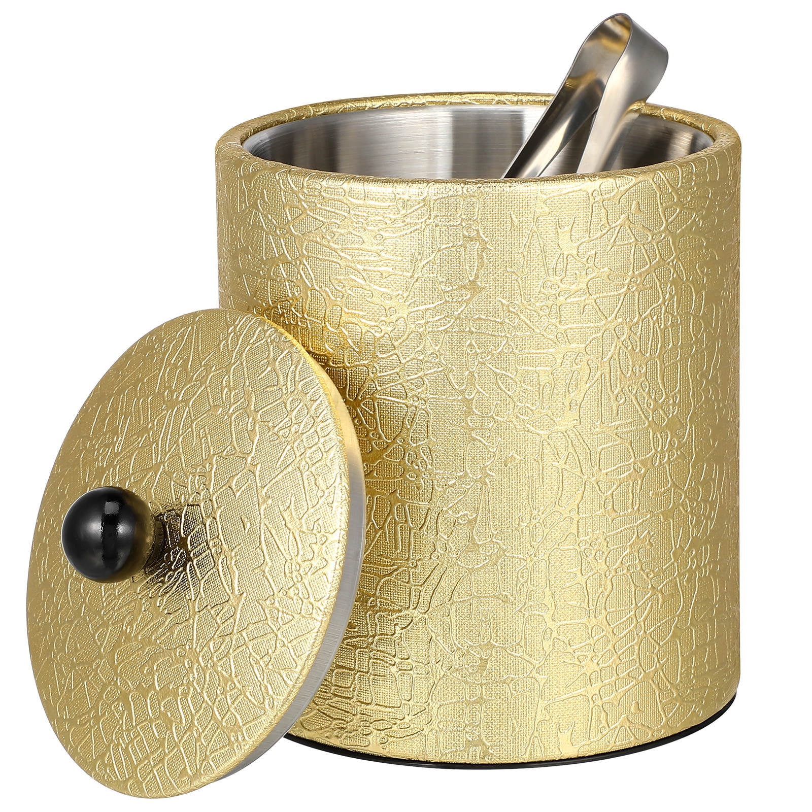 UPOUART Sturdy Golden Bar Ice Bucket for Beverage Storage and Cooling ...