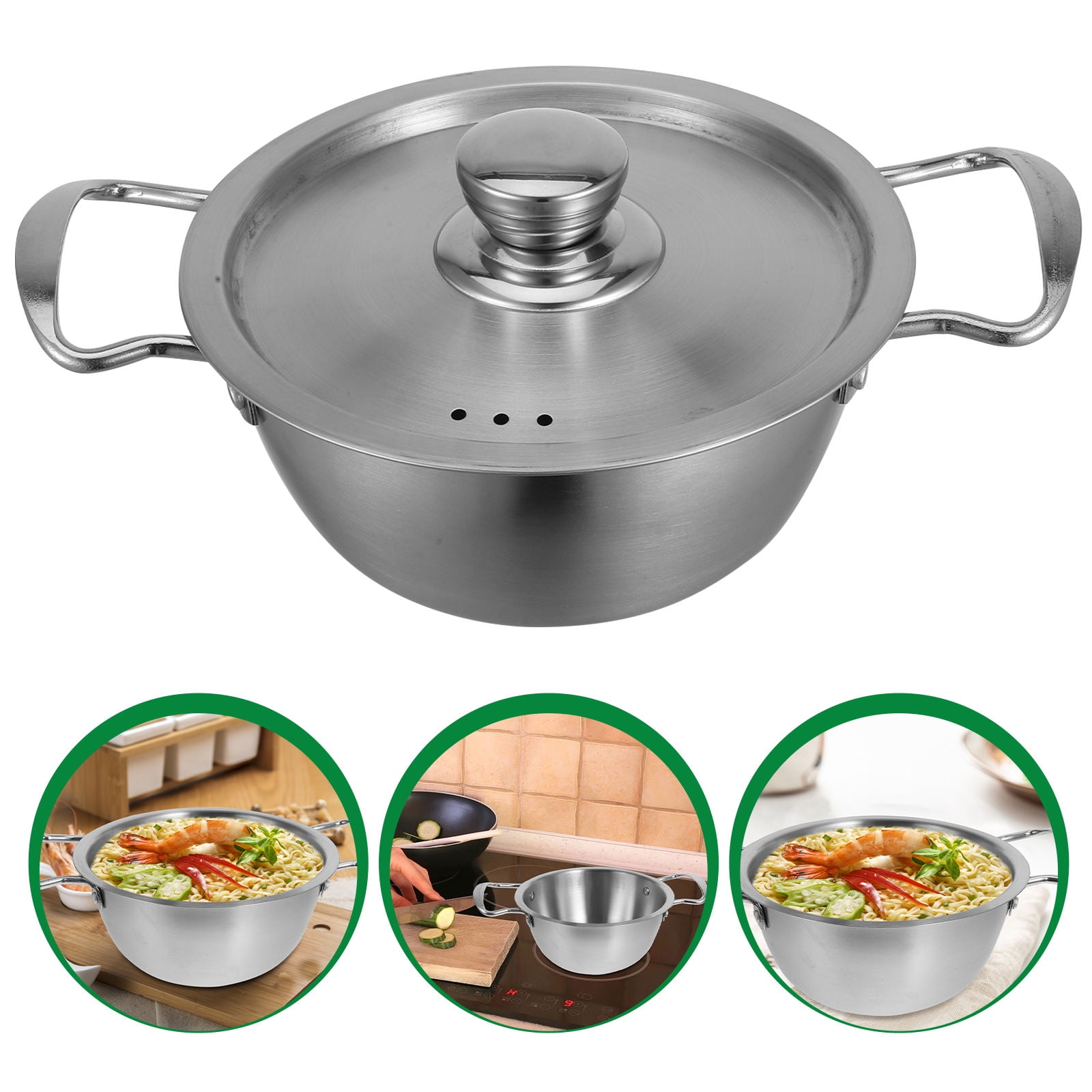 UPOUART Instant Noodles Cooker Stainless Steel Preventing Spills 1Pcs ...