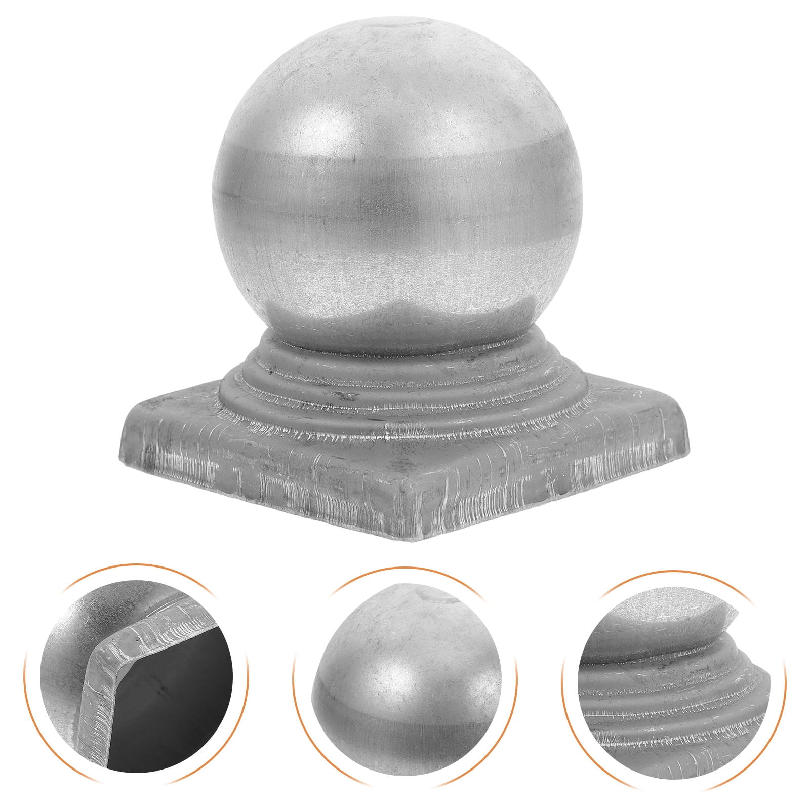 UPOUART Zinc Steel Fence Post Cap for Lawn and Garden, Outdoor Post ...
