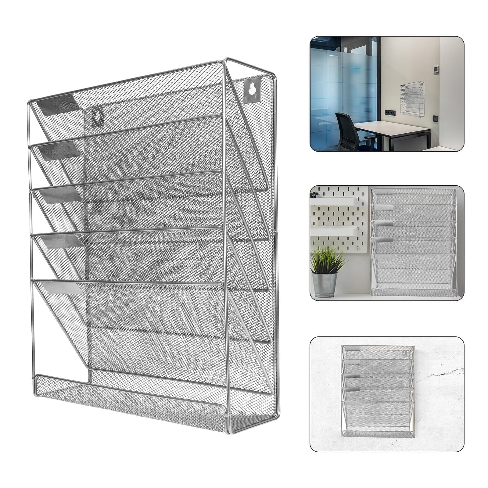 UPOUART Metal Wall File Organizer with Multi Layer Mesh Design for ...