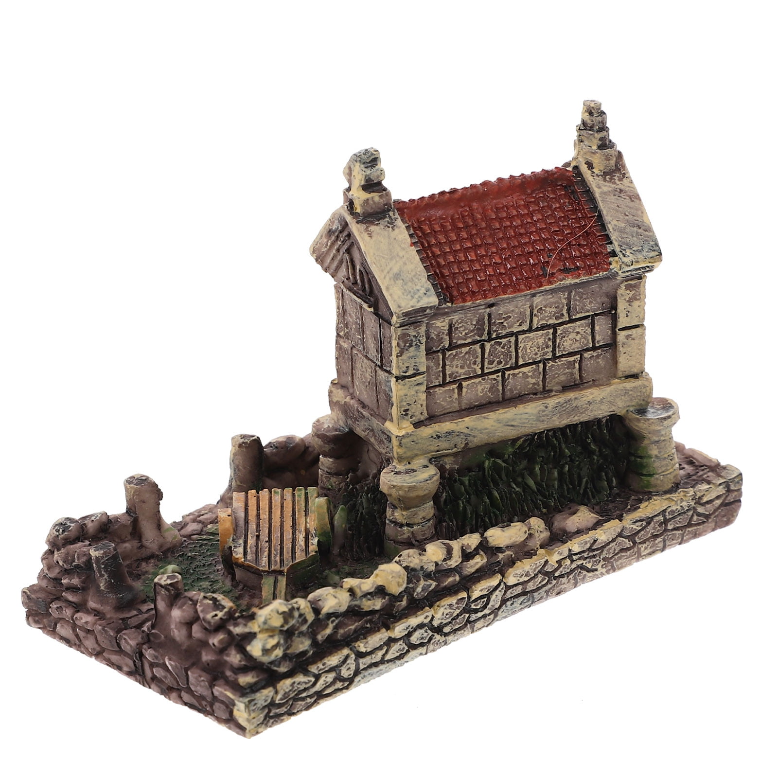 UPOUART Mini House Ornament 1Pcs Resin Tiny House for Easter ...