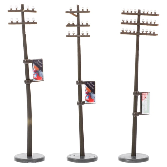 UPOUART Model Railway Trees and Telegraph Poles for Hobbyists in ...