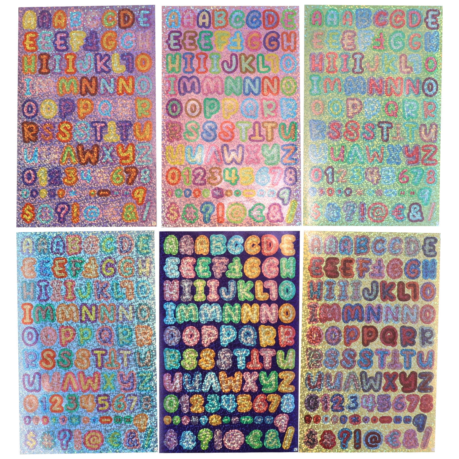 UPOUART Multi Color Sticky Letters and Numbers Stickers for Poster ...