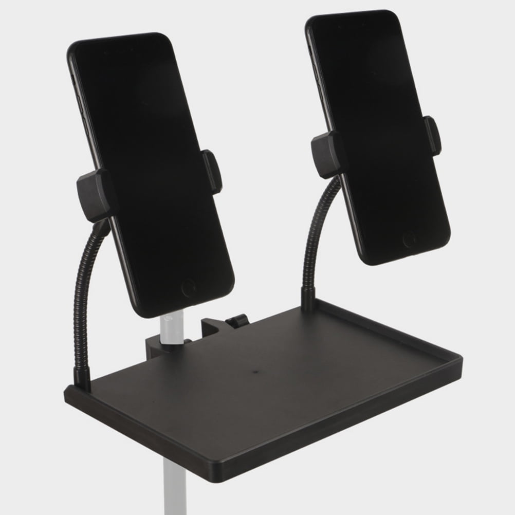 UPOUART Music Stand Shelf Tray 1Set Black Plastic Rectangular Storage ...