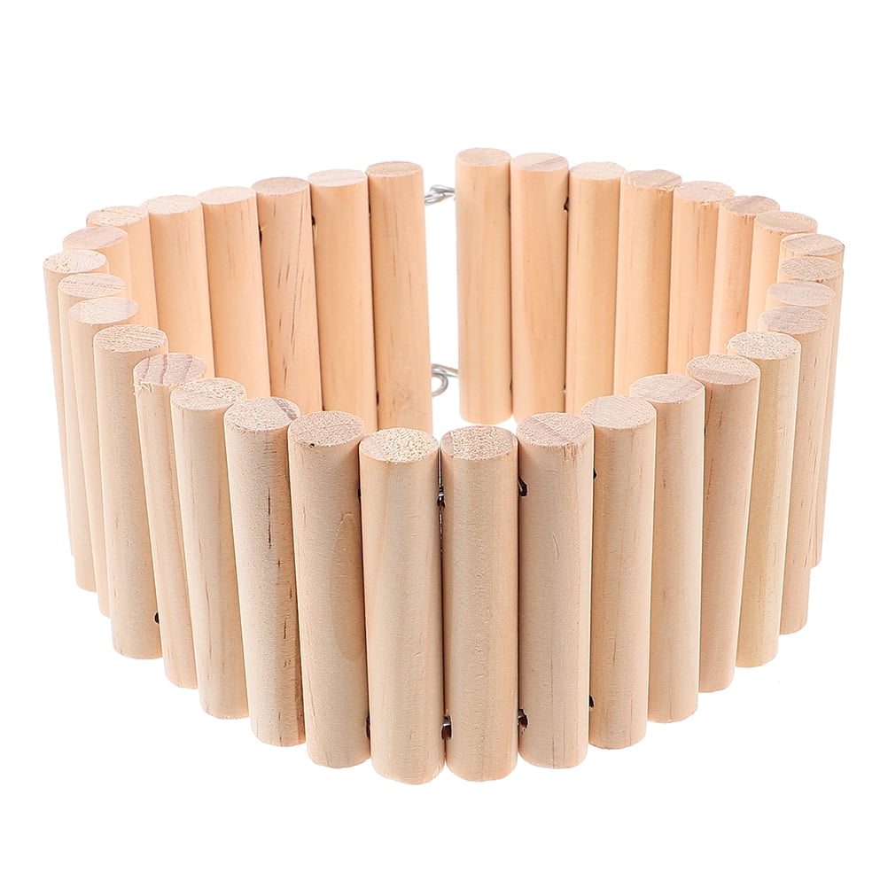 UPOUART Natural Wood Pet Climbing Bridge Ladder for Hamsters ...