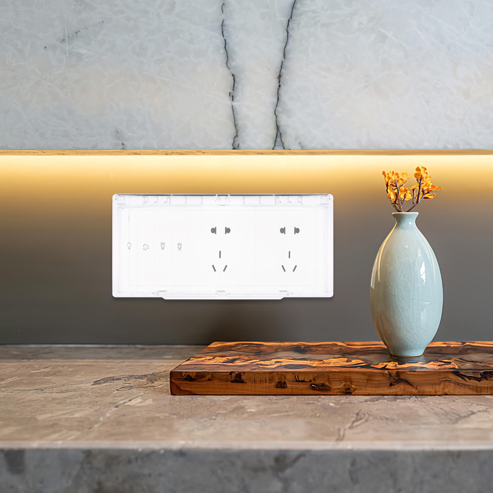 UPOUART Outdoor Plug Cover 1Set Transparent Plastic Weatherproof for ...