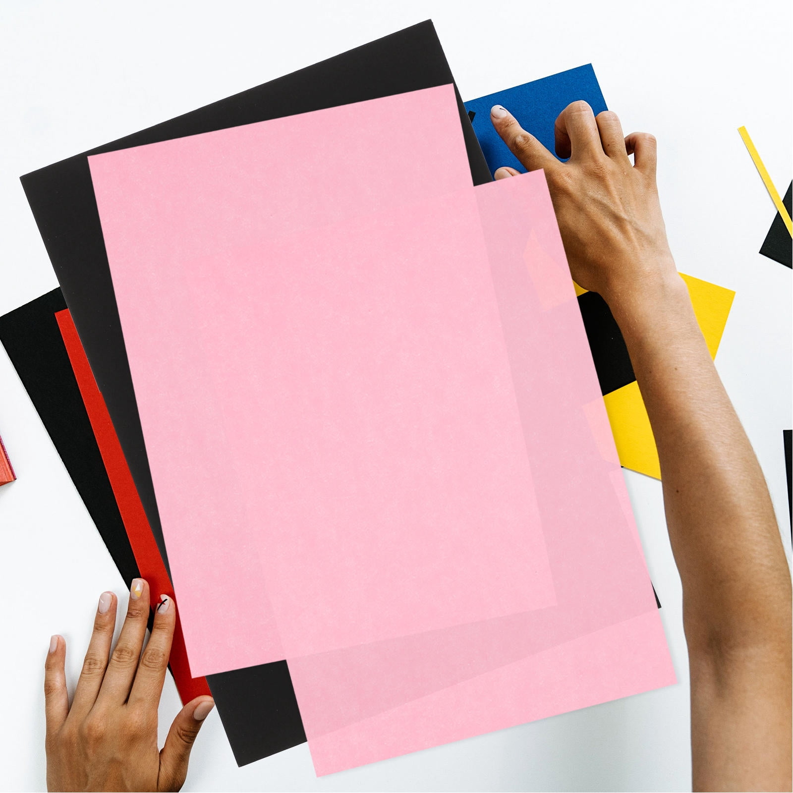UPOUART Pink A4 Printer Paper Thick Double Sided Sheets for ...
