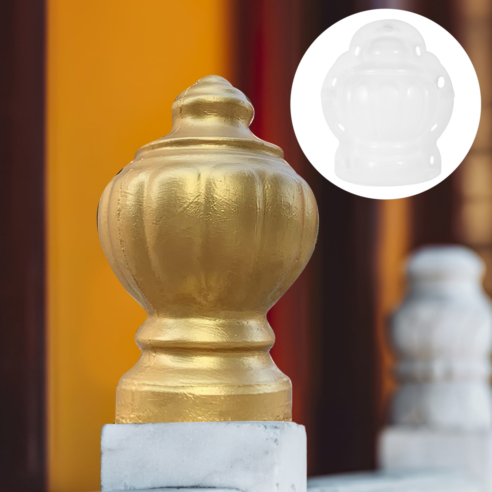 UPOUART Plastic Concrete Mold for DIY Roman Column Ball and Garden ...