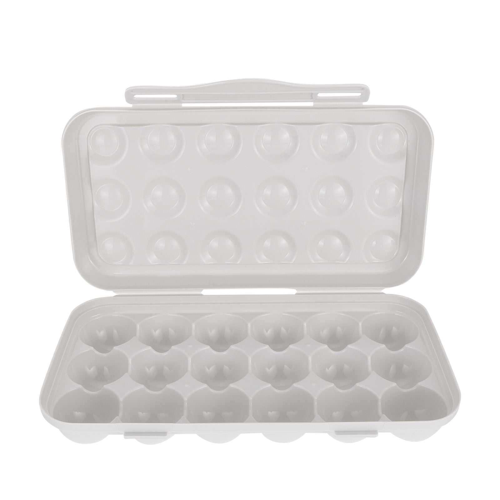 UPOUART Plastic Egg Container with Grid Design for Home Grey Color ...