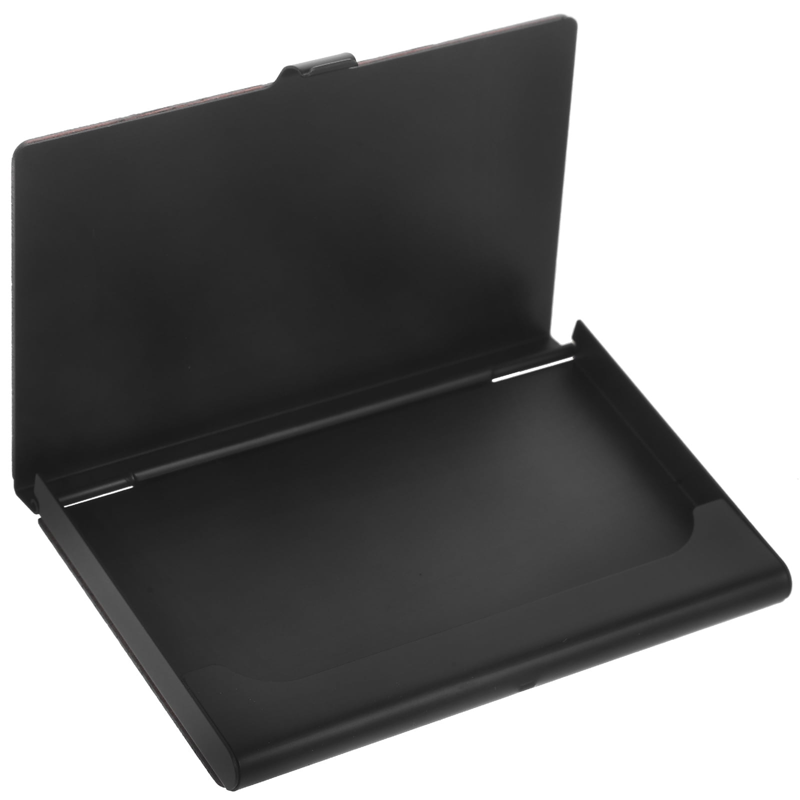 UPOUART Portable Business Card Desk Holder Black Wood Multi-function ...