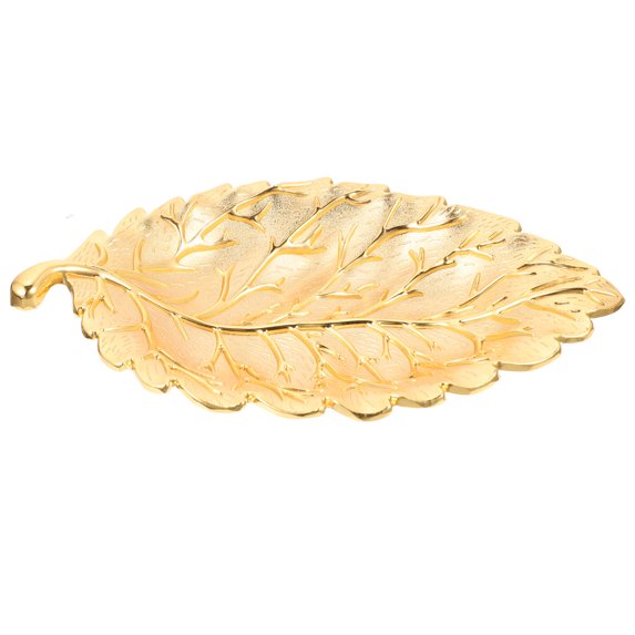 UPOUART Premium Golden Leaf Snack Plate for Home Kitchen Living Room ...