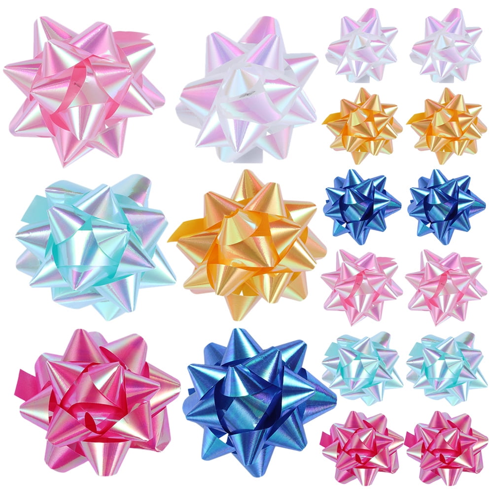 UPOUART Pull Flower Ribbon Bows 50Pcs Assorted Color for Christmas and ...