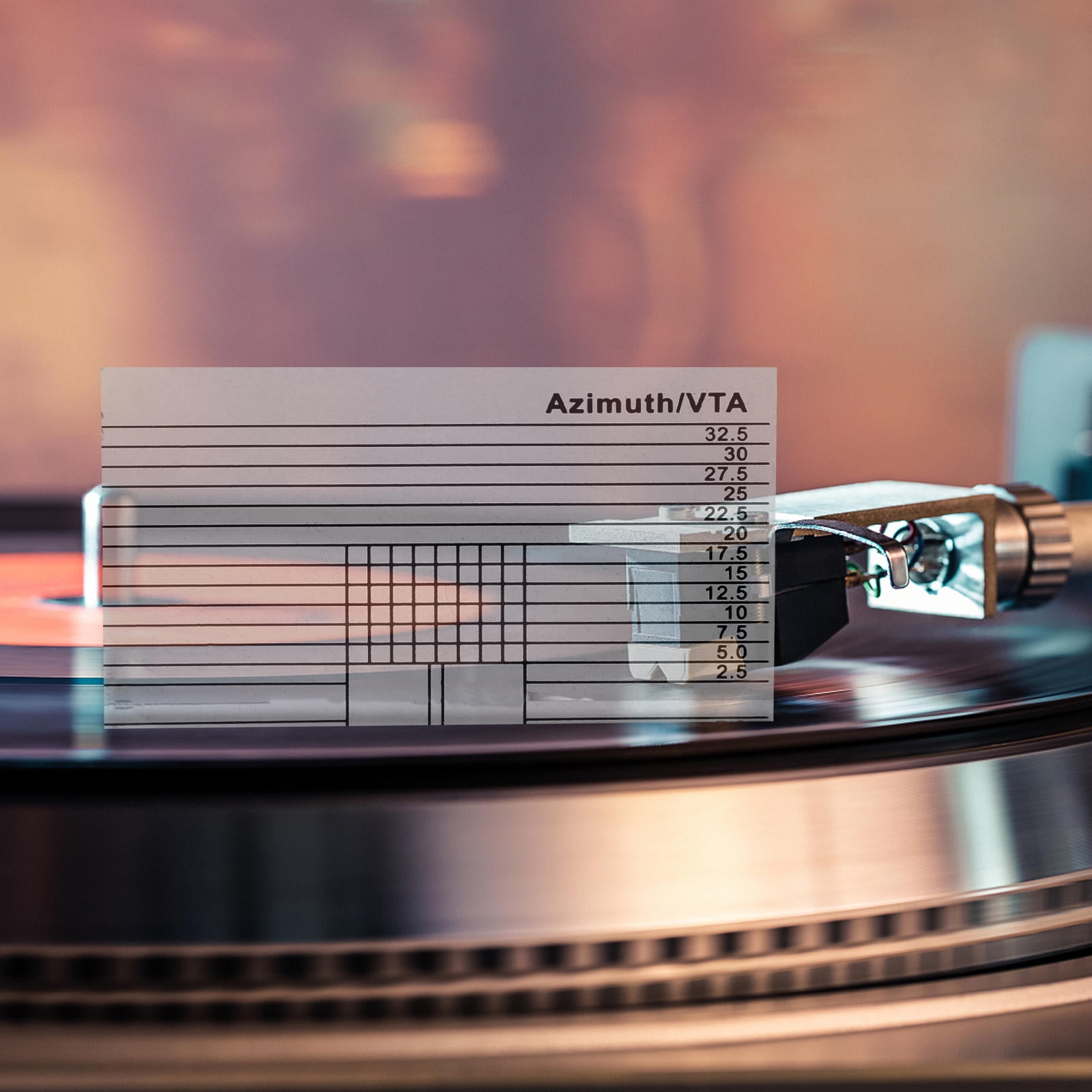 UPOUART Record Force Scale Vinyl Record Player Azimuth Ruler Acrylic ...