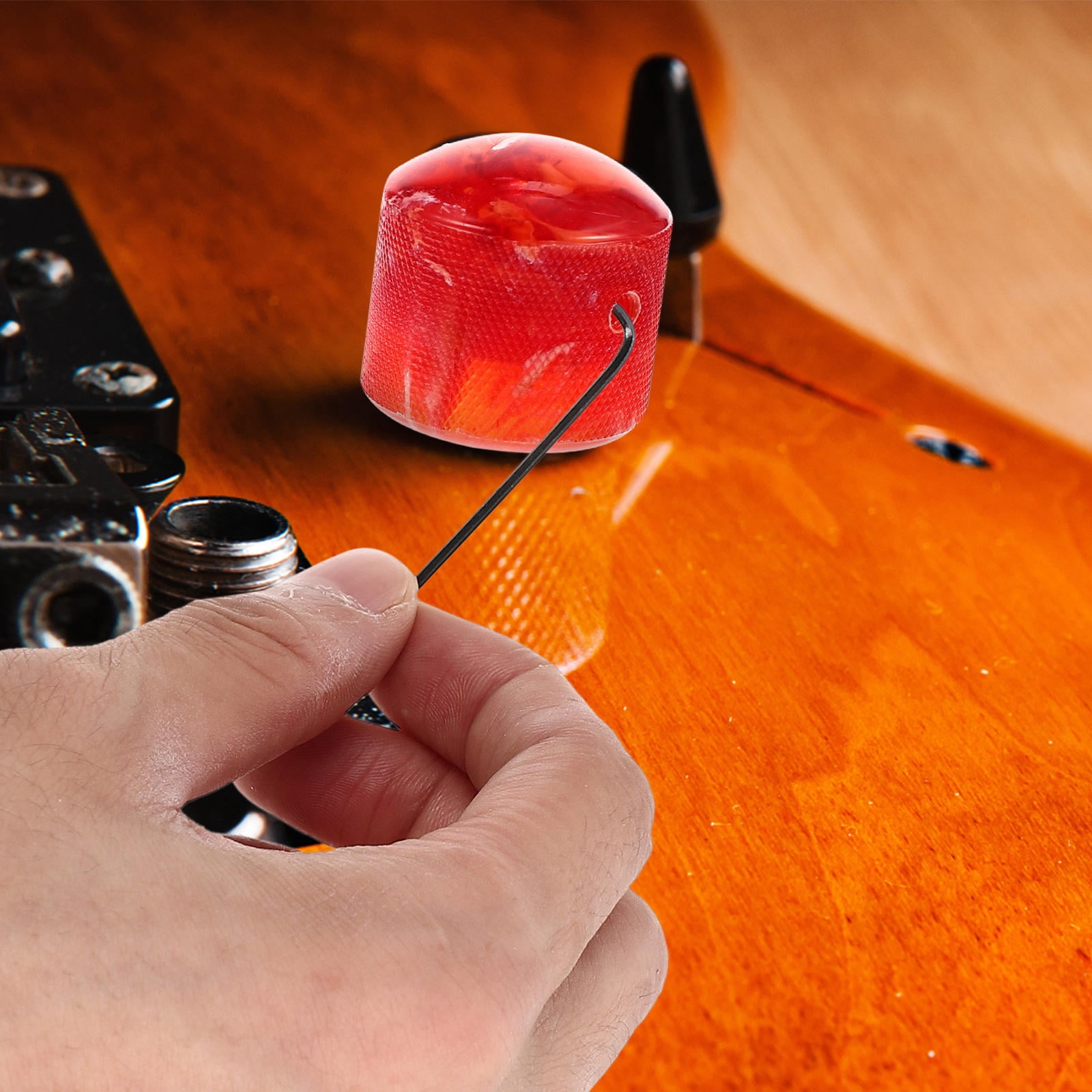 UPOUART Red Electric Guitar Potentiometer Control Knobs 4Pcs for ...