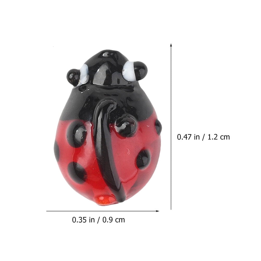 UPOUART Red Ladybug Beads for Diy Accessories and Craft Projects 50Pcs ...