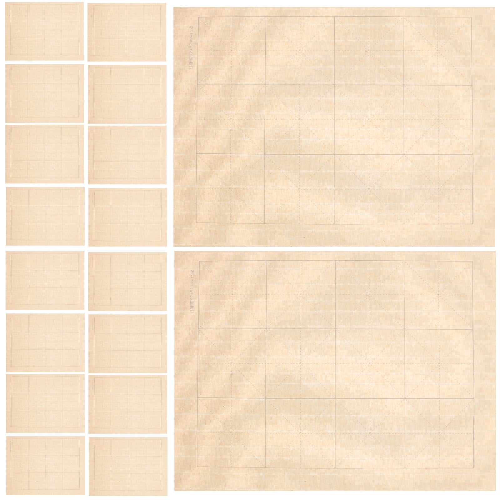 UPOUART Rice Paper for Calligraphy 100Set with Chinese Calligraphy ...