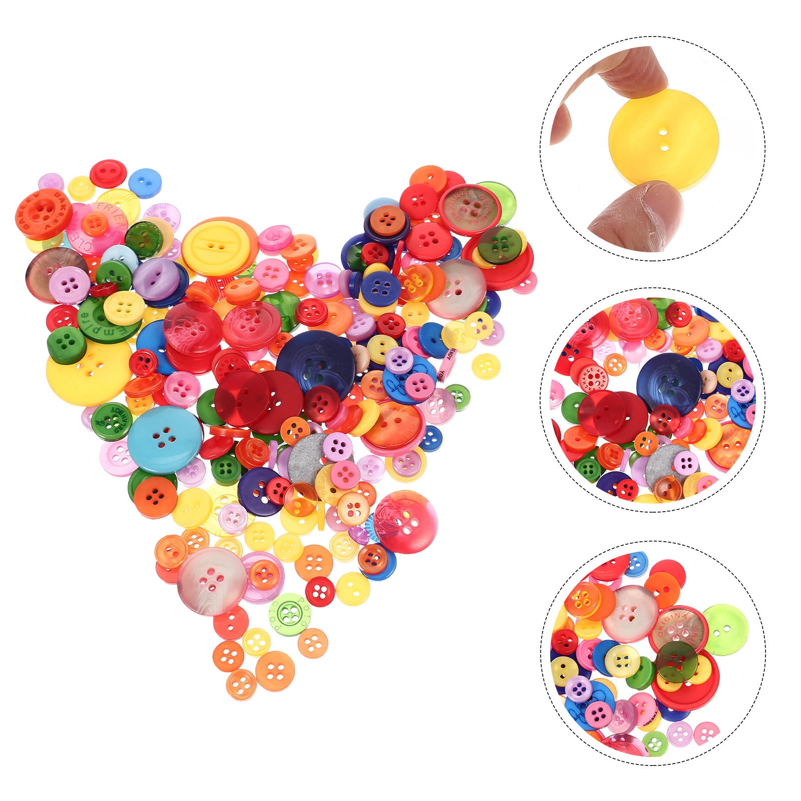 UPOUART Round Resin Buttons 660Pack for Sewing and Crafting Clothes ...