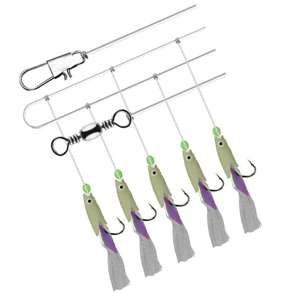 UPOUART Sea Fishing Hook Carbon Steel Luminous Fishhook in Assorted ...
