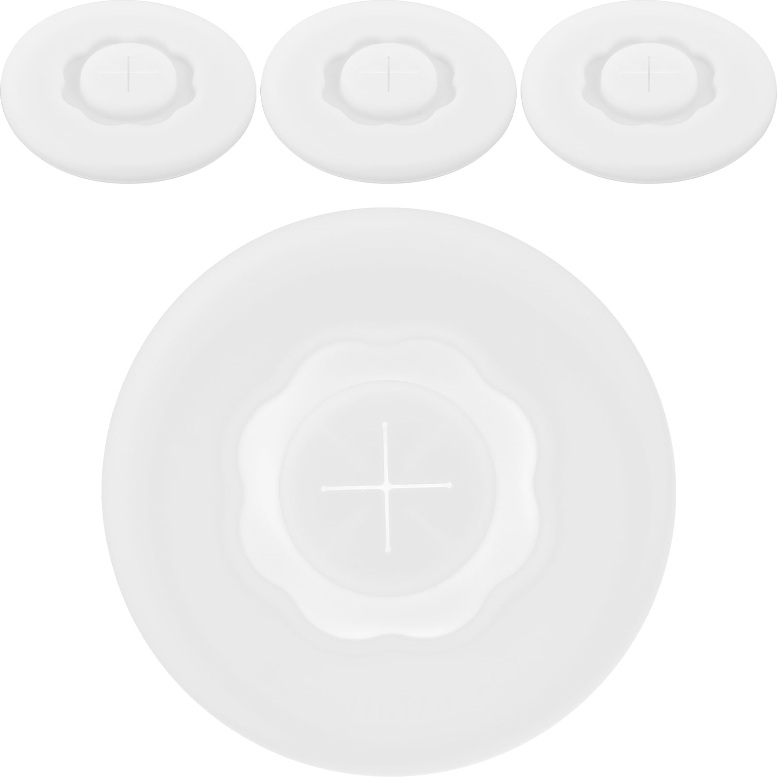 UPOUART Silicone Cup Lids with Transparent Straw Hole Design, Easy to ...