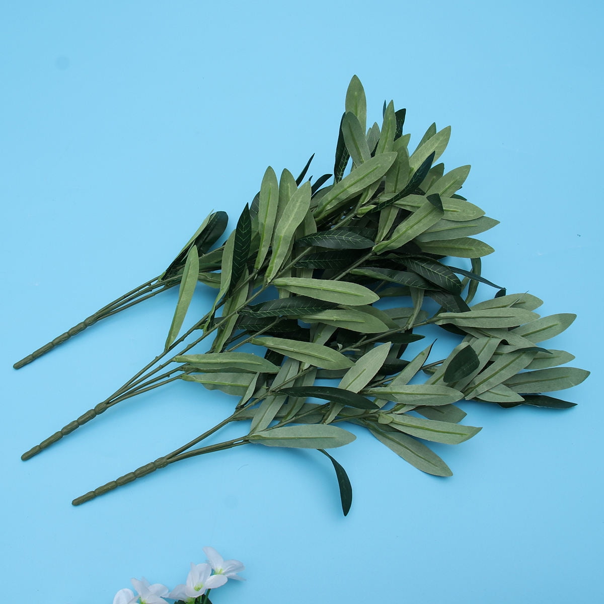 UPOUART Simulation Olive 3Pack Faux Olive Stems Artificial Plants ...