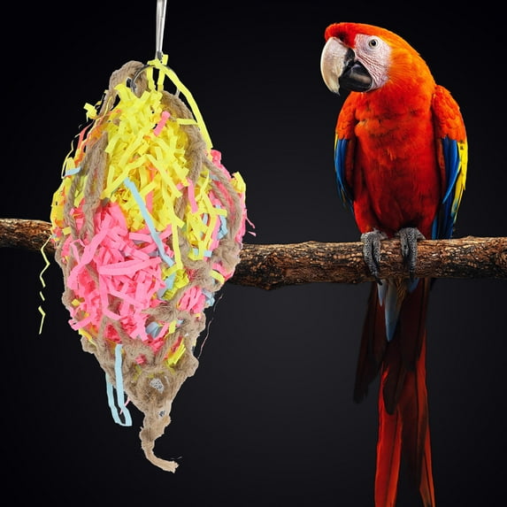 UPOUART Small Bird Toys Hemp Rope Funny Design Birds Activities 1Pack ...