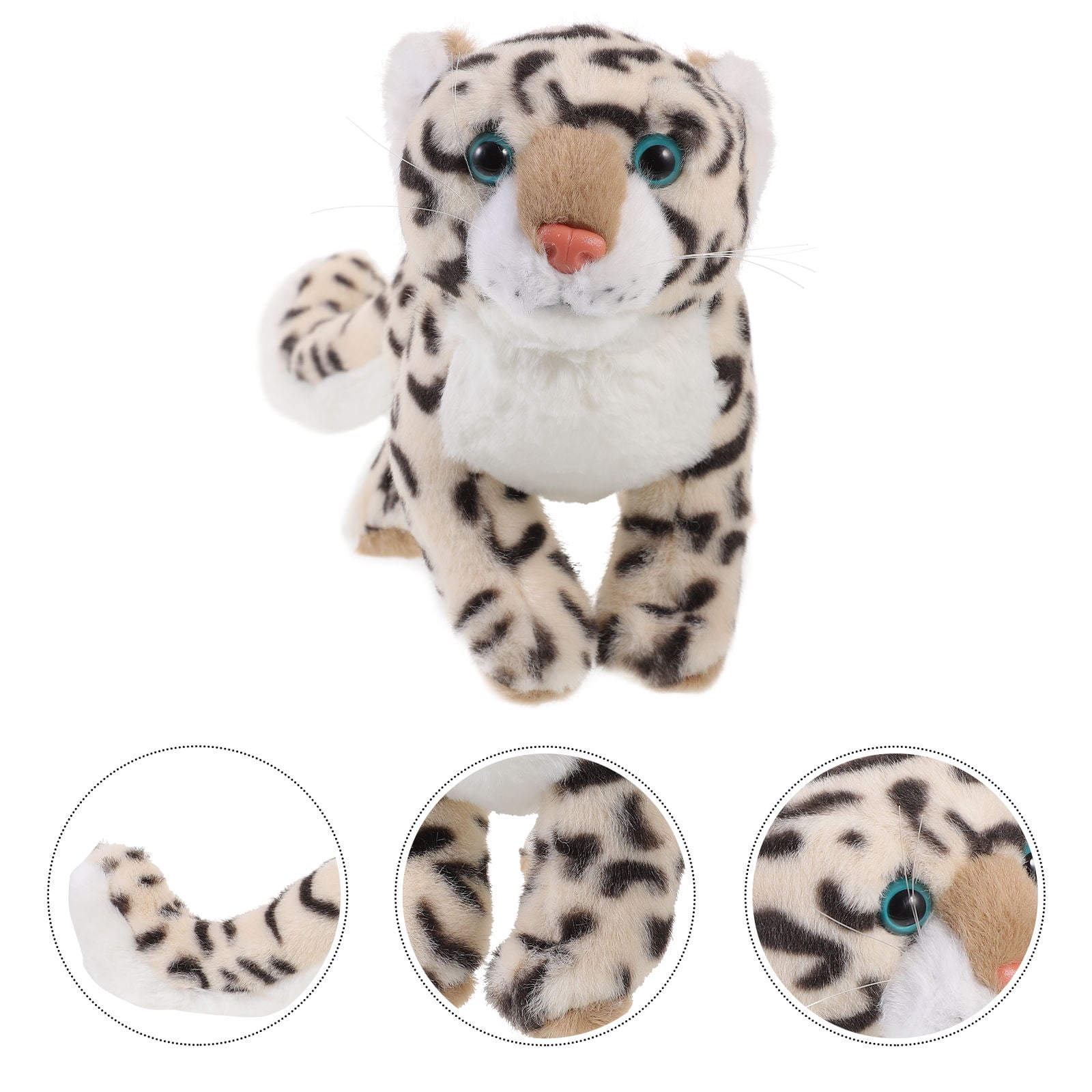 UPOUART Snow Leopard Figurine Snow Leopard Stuffed Toy Cute Design for ...