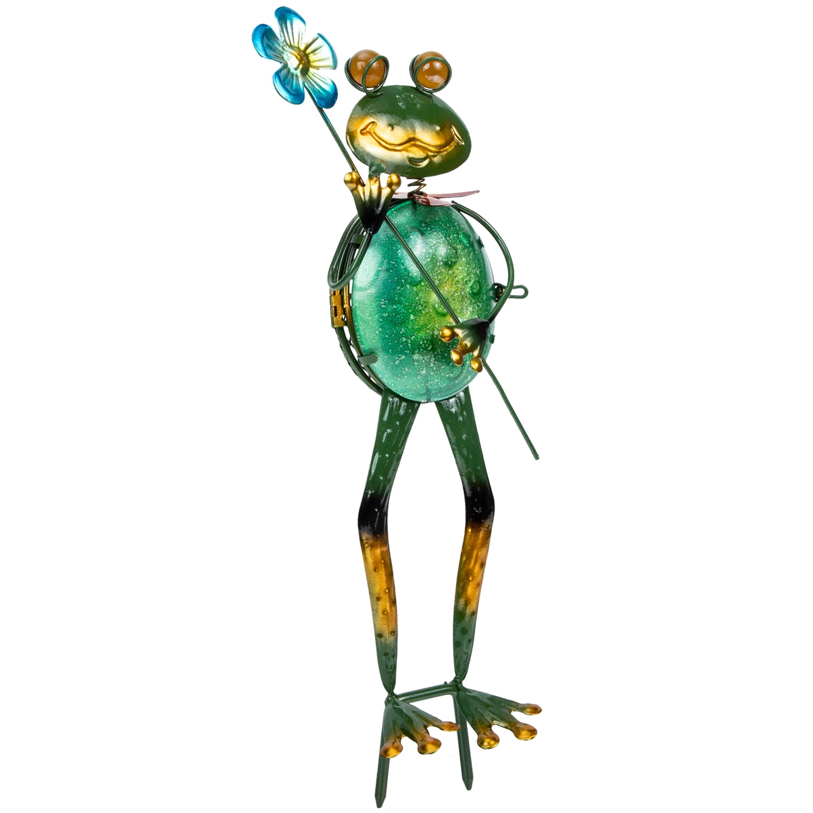 UPOUART Solar Charging Frog Animal Light Lamp 1Pack Made of Iron Ideal ...