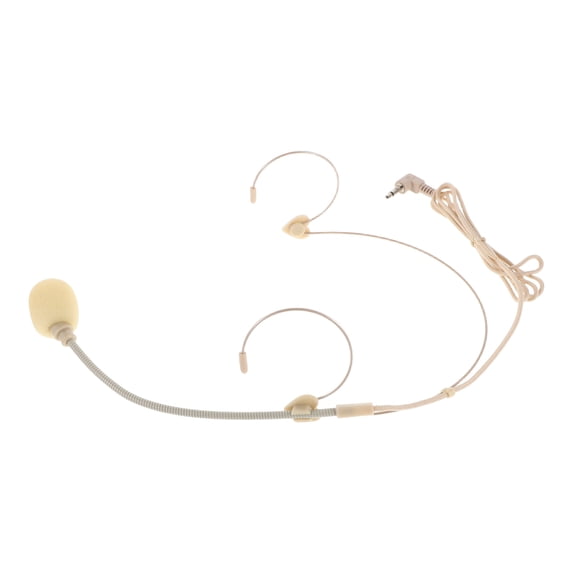 UPOUART Teacher Headset Microphone Wired Over Ear Lightweight Beige ...