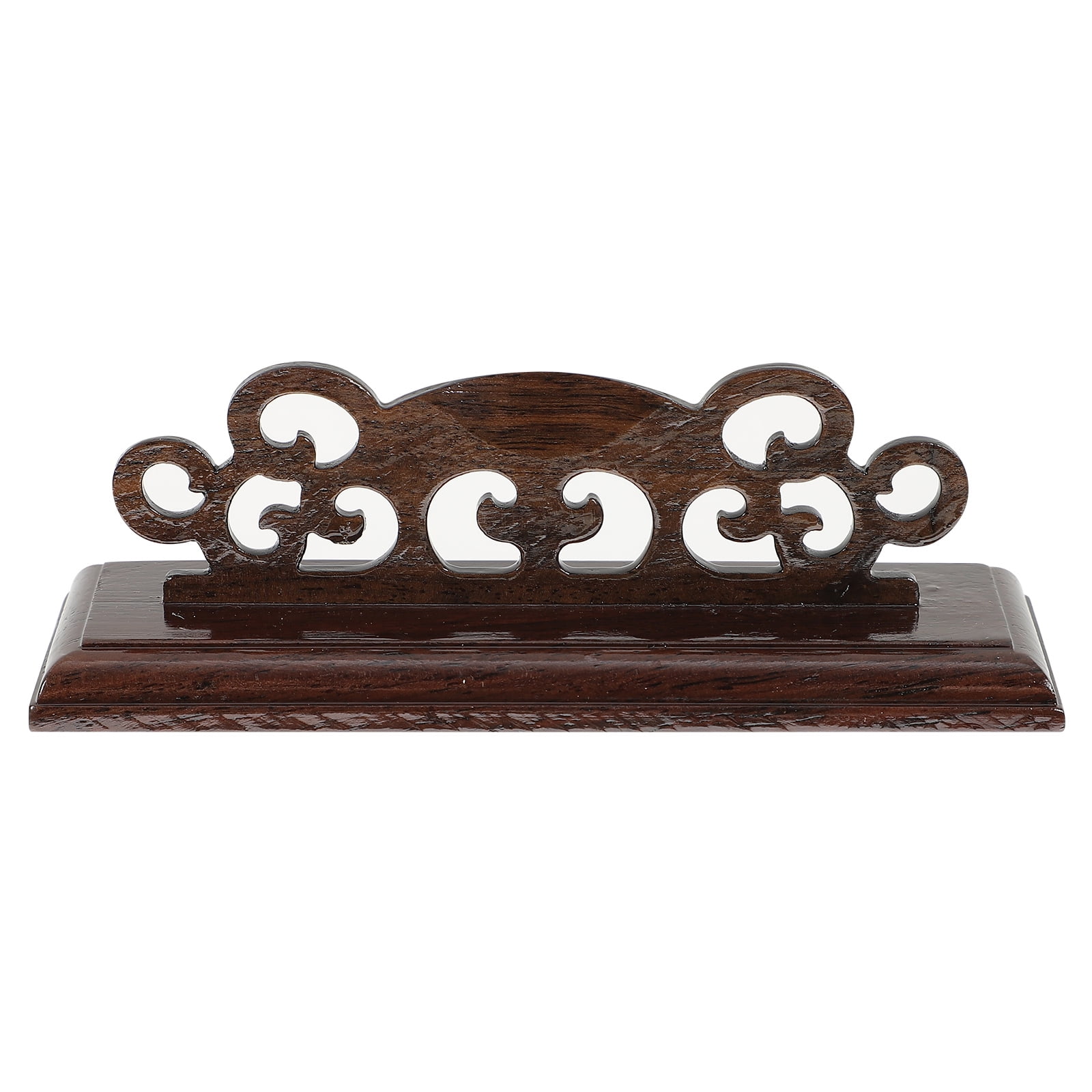 UPOUART Traditional Wooden Fan Display Holder Black Circle Stand for ...