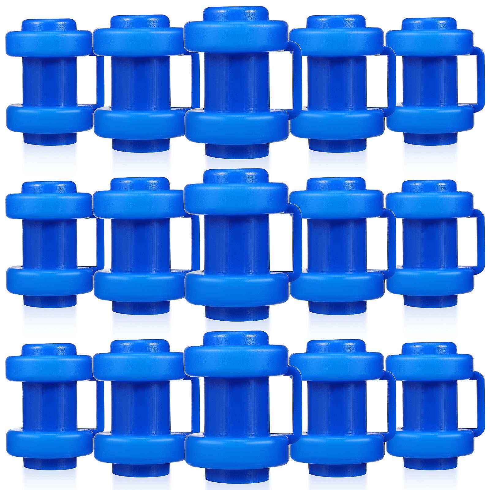UPOUART Trampoline Parts Trampoline Pole End Caps Blue 16Pack 2.75X1 ...