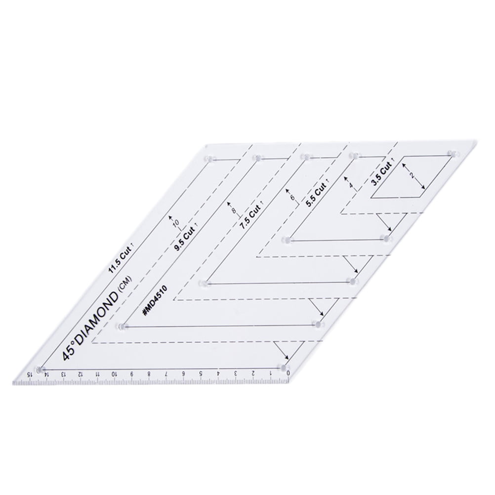 UPOUART Transparent Sewing Ruler for Quilting and Clothes Making with ...