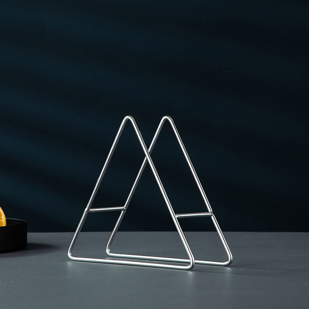 UPOUART Upright Plate Dish Rack Stainless Steel Dish Display Rack ...