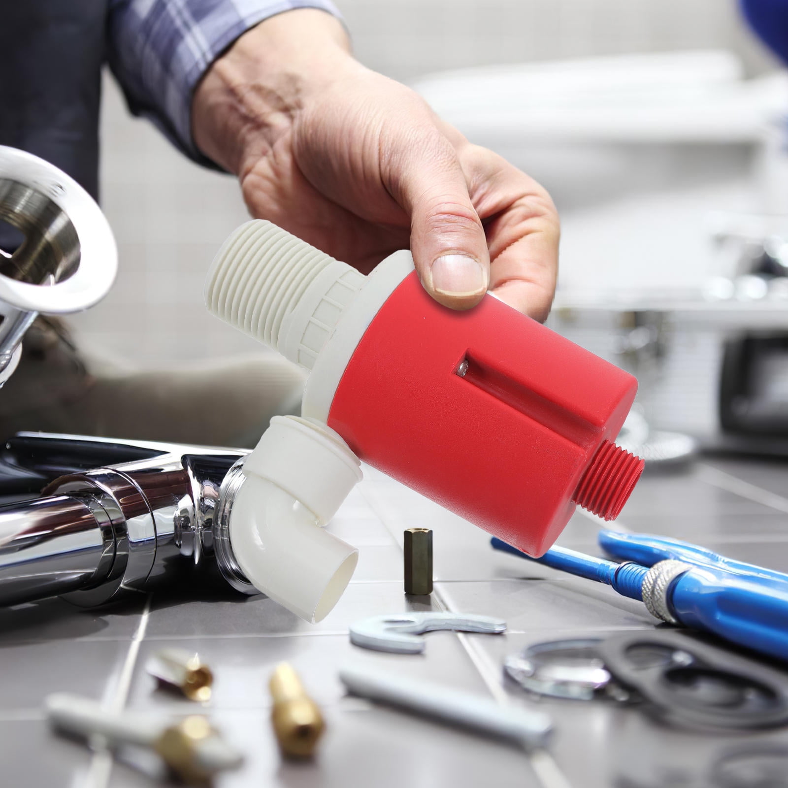 UPOUART Water Float Valve For Water Tank For Swimming Pools Tanks Overflow Prevention Convenient ...