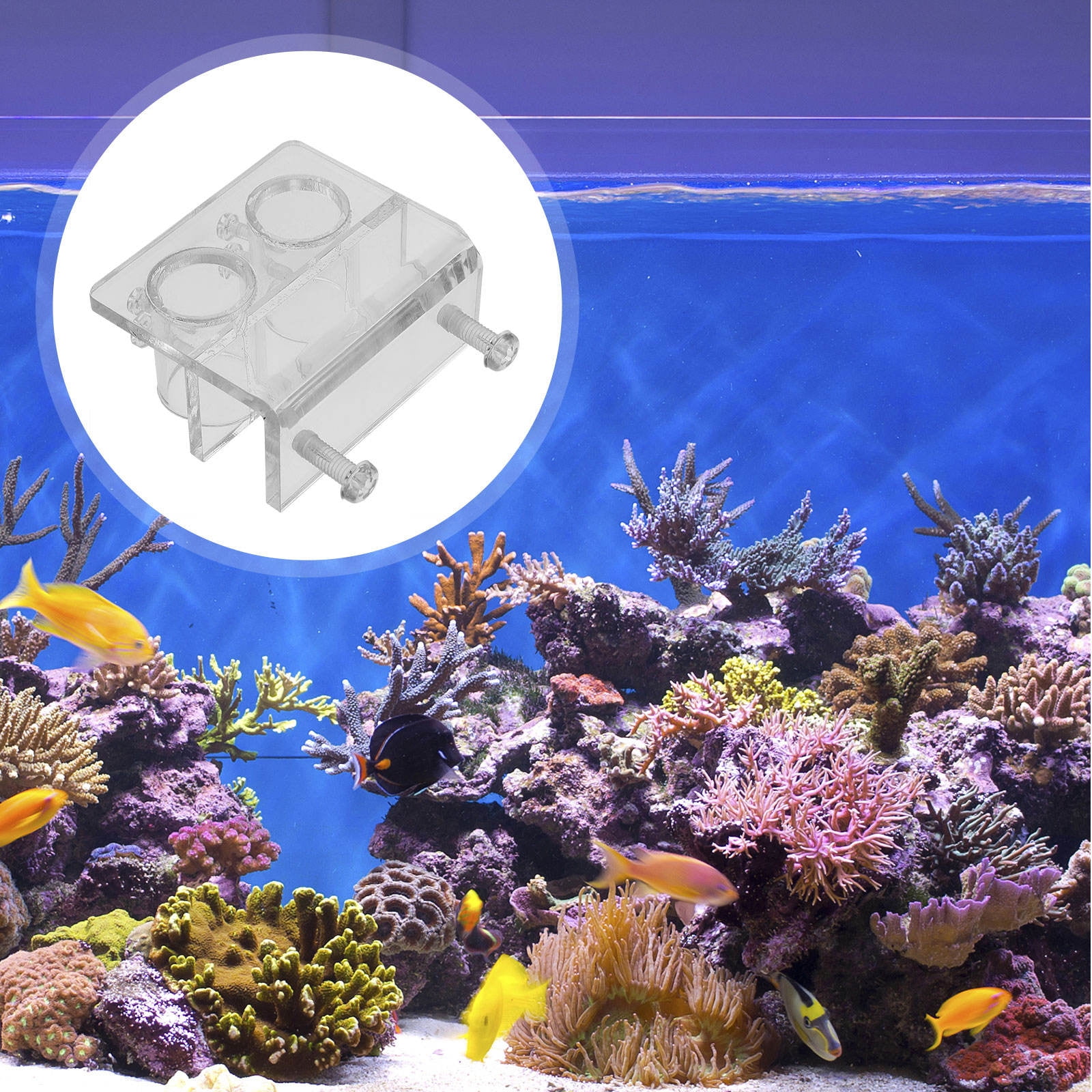 UPOUART Water Tube Clamp for Aquarium Use with Transparent Holder for ...