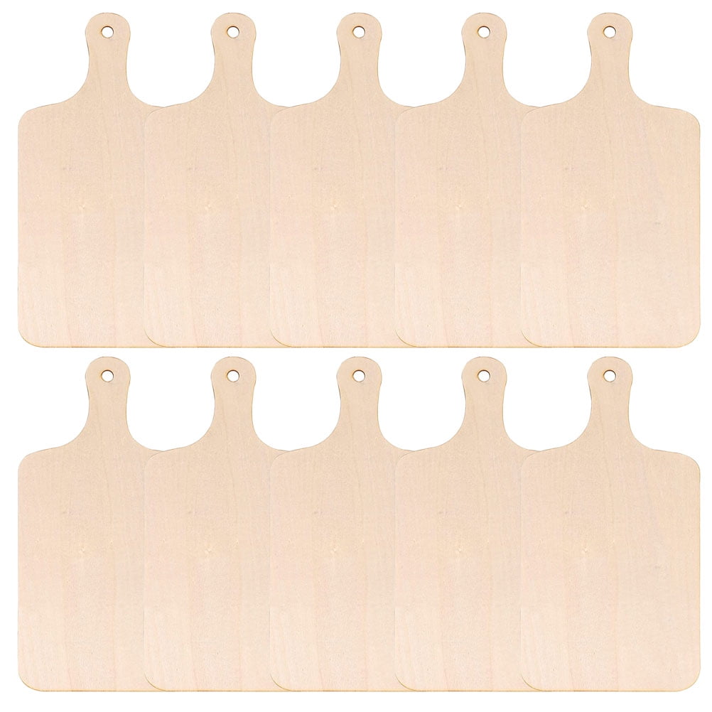 UPOUART Wood Craft Cutting Board for DIY Projects Beige 10Pcs 11.8X6 ...