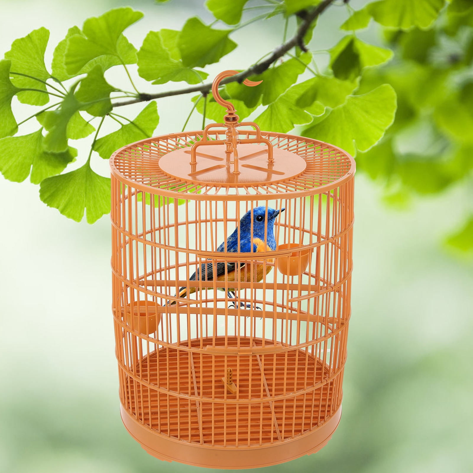 UPOUART Yellow Hanging Bird House Made of Plastic with Spacious ...