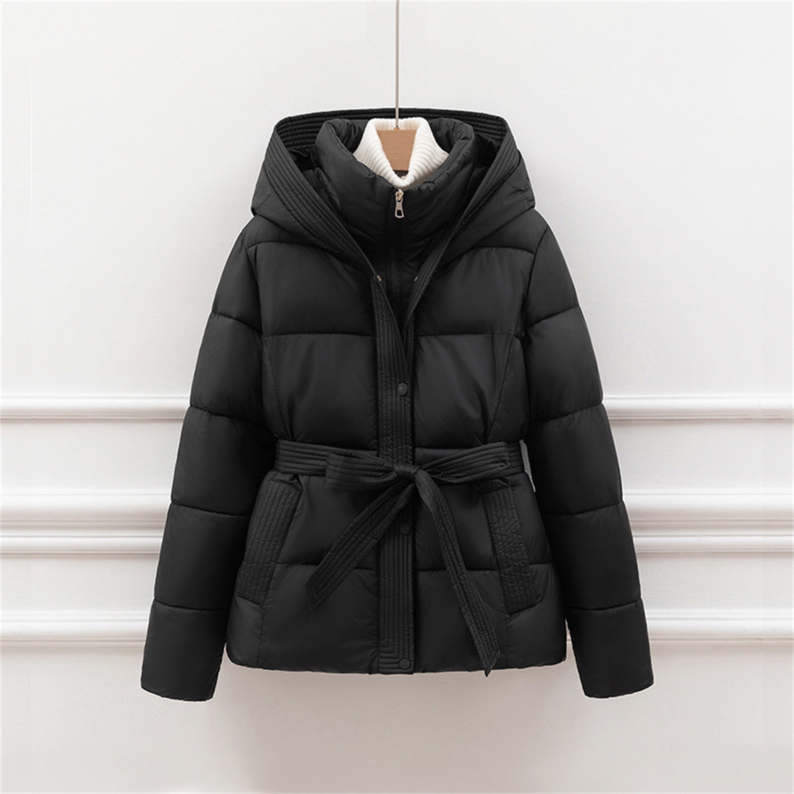 UPPADA Casual Quilted Jackets for Women Button Down Fall Puffer Jacket ...