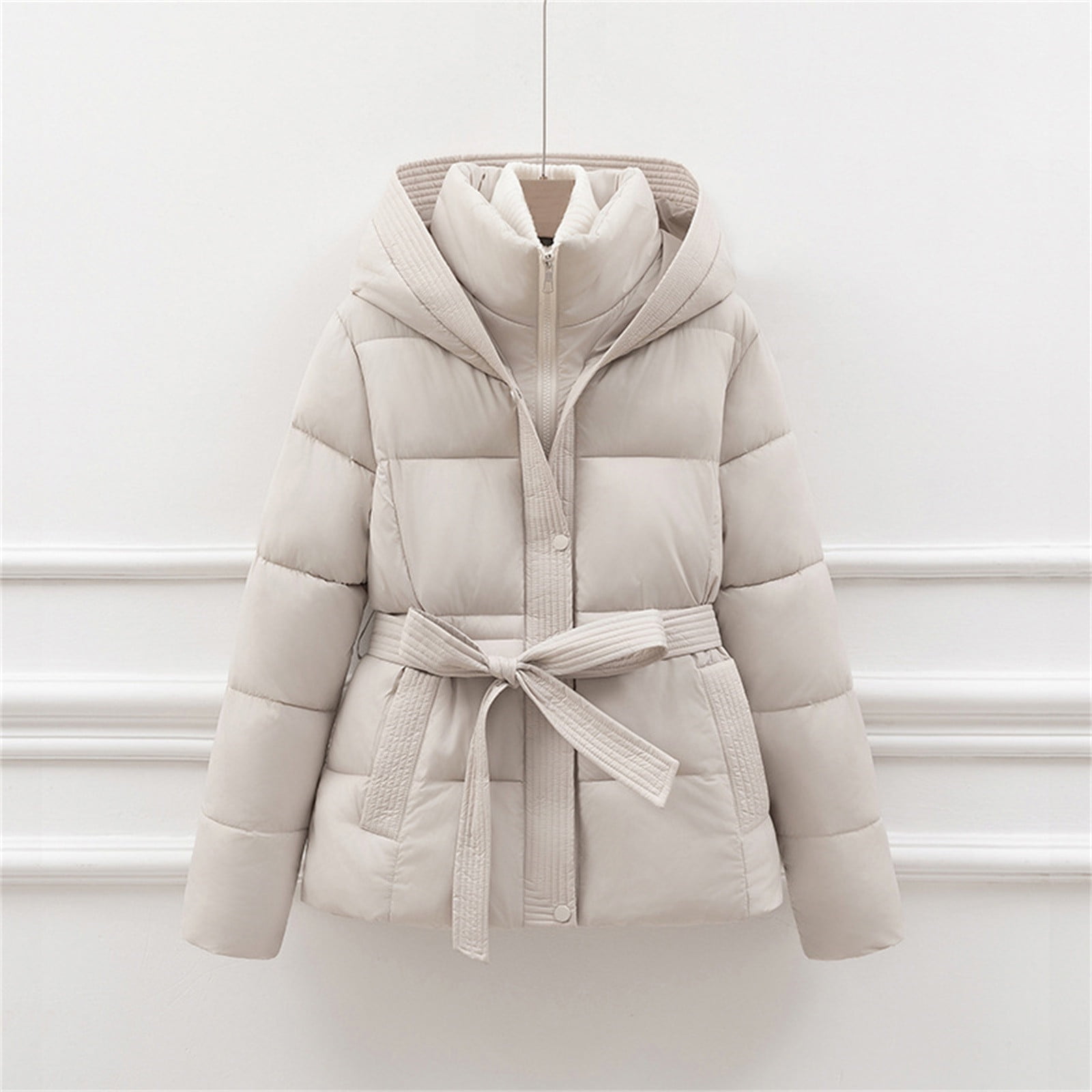 UPPADA Casual Quilted Jackets for Women Button Down Fall Puffer Jacket ...