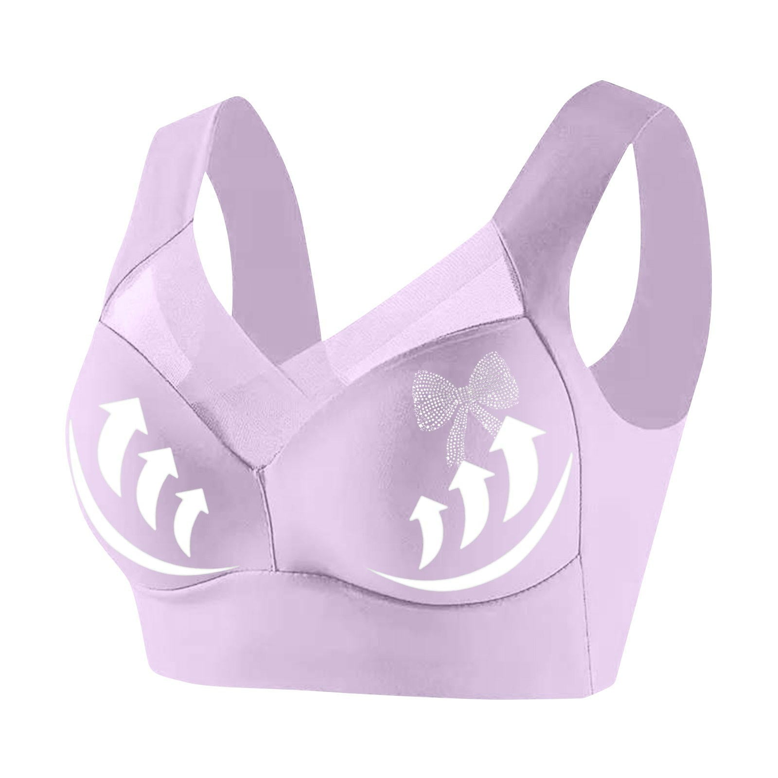 UPPADA Full Coverage Wireless Bras for Women Front Closure Comfy Bras ...