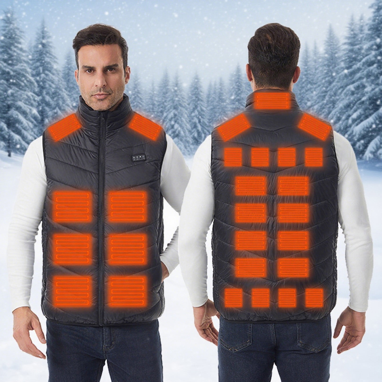 UPPADA Heated Vest for Men Women Heating Vest with 8 Heating Zones ...
