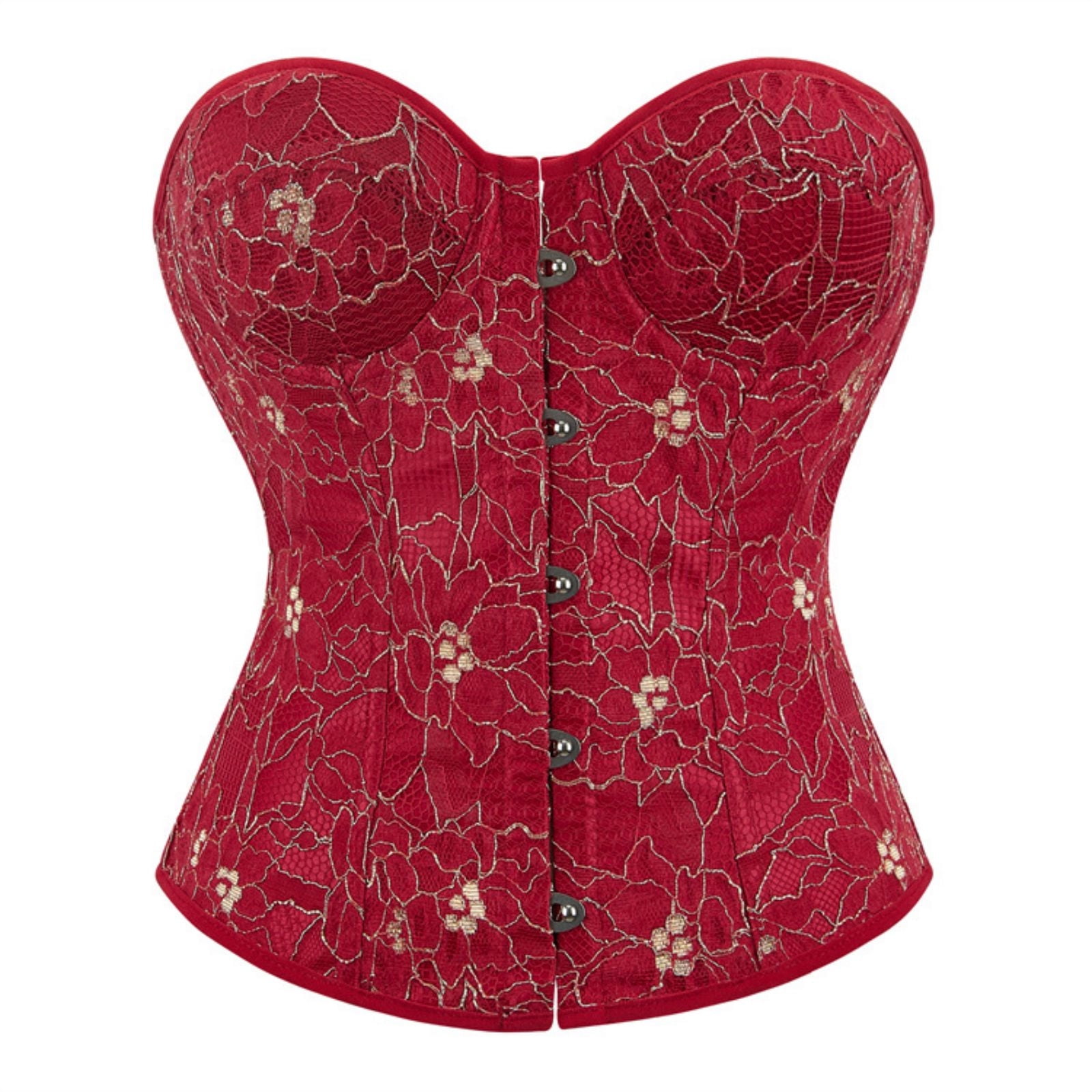 UPPADA Plus Corset Top On Sale,Strapless Corset Tops for Women Corset ...